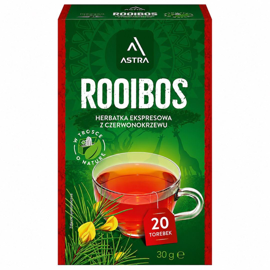 ASTRA Rooibos Herbatté 20x1,5g - Koffeinfri Te från Sydafrika – Nutri.se