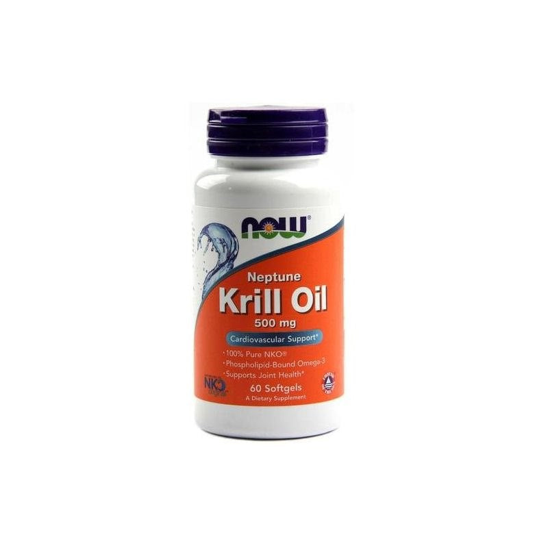 NOW Foods Krill Oil 500mg - Omega-3 för hjärta – Nutri.se