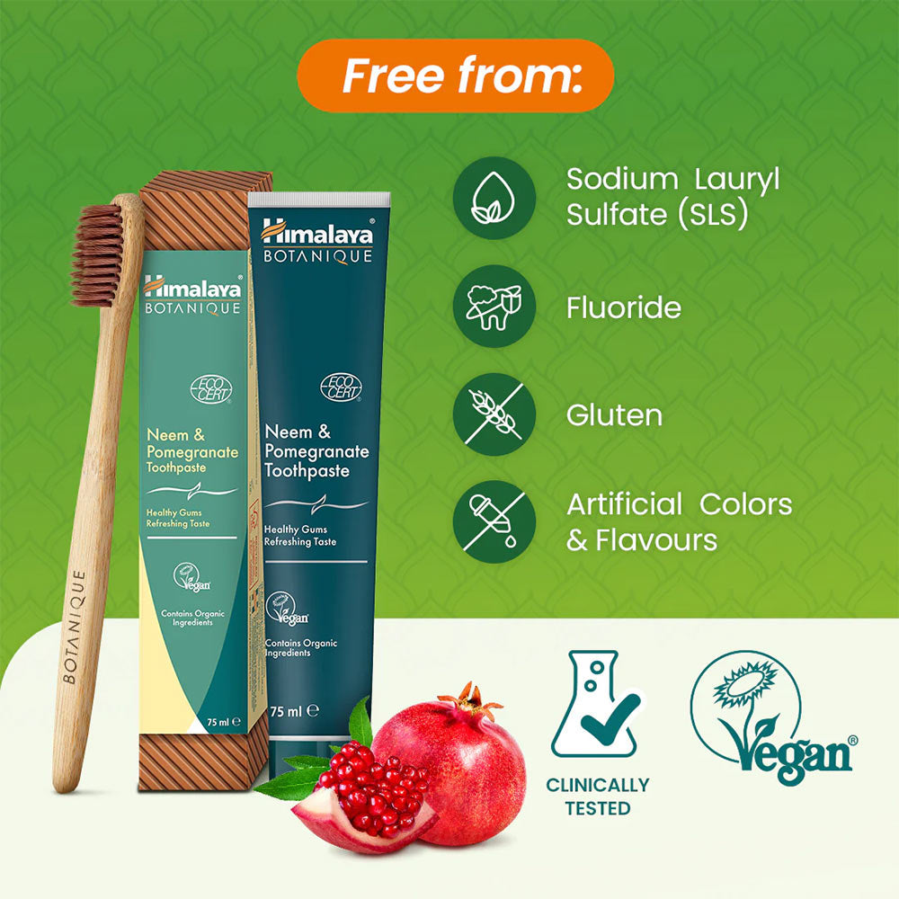 Himalaya Neem & Granatäpple Tandkräm 75ml - Naturlig – Nutri.se