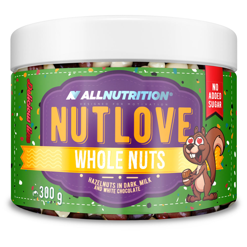 Allnutrition Hasselpähkinät Suklaassa 300g - Tumma, Maito & Valkoinen ...
